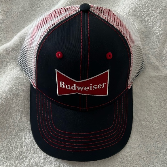 Budweiser | Accessories | Nwt Budweiser Mesh Snap Back Trucker Cap New ...
